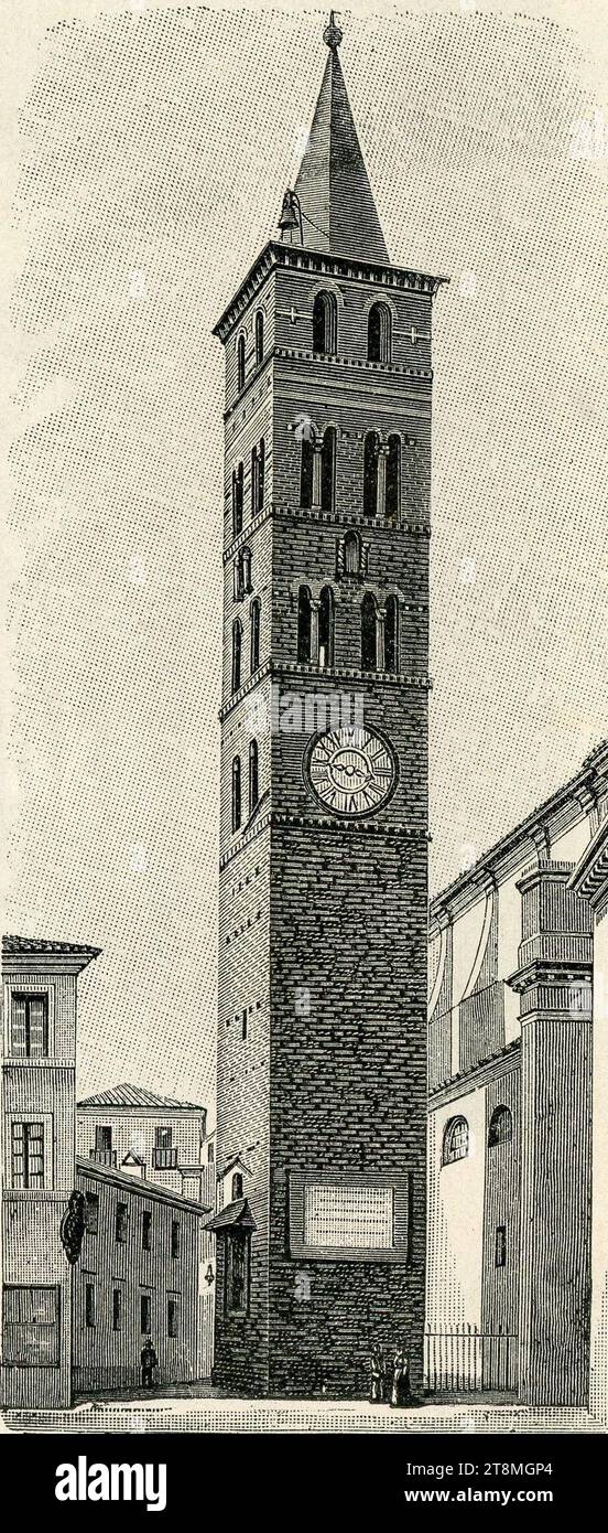 Velletri campanile della chiesa di Santa Maria del Trivio Stock Photo ...