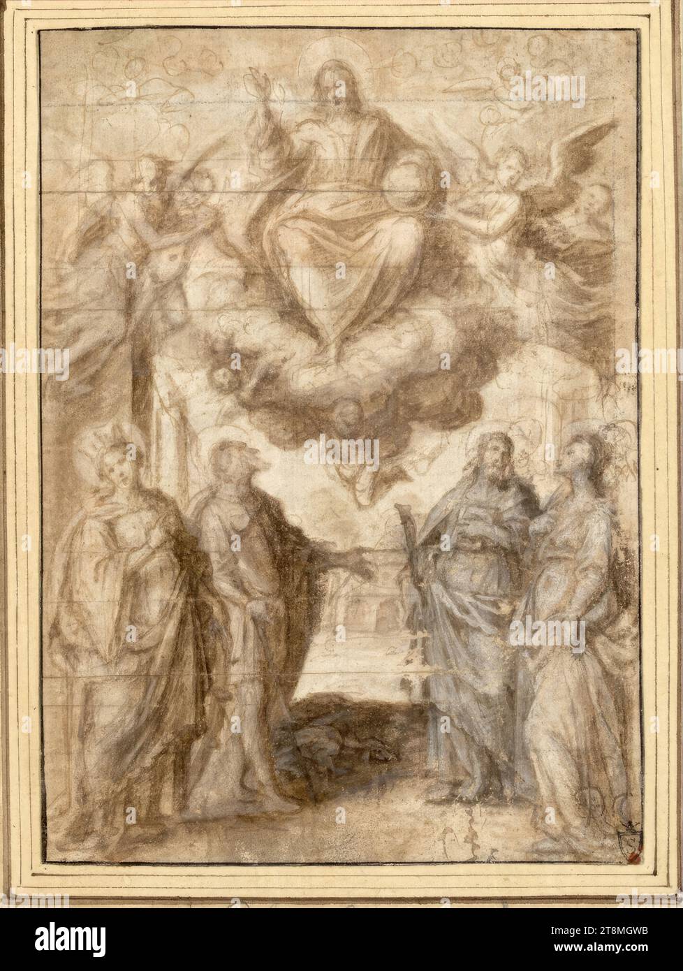 Two crowned saints hi-res stock photography and images - Alamy