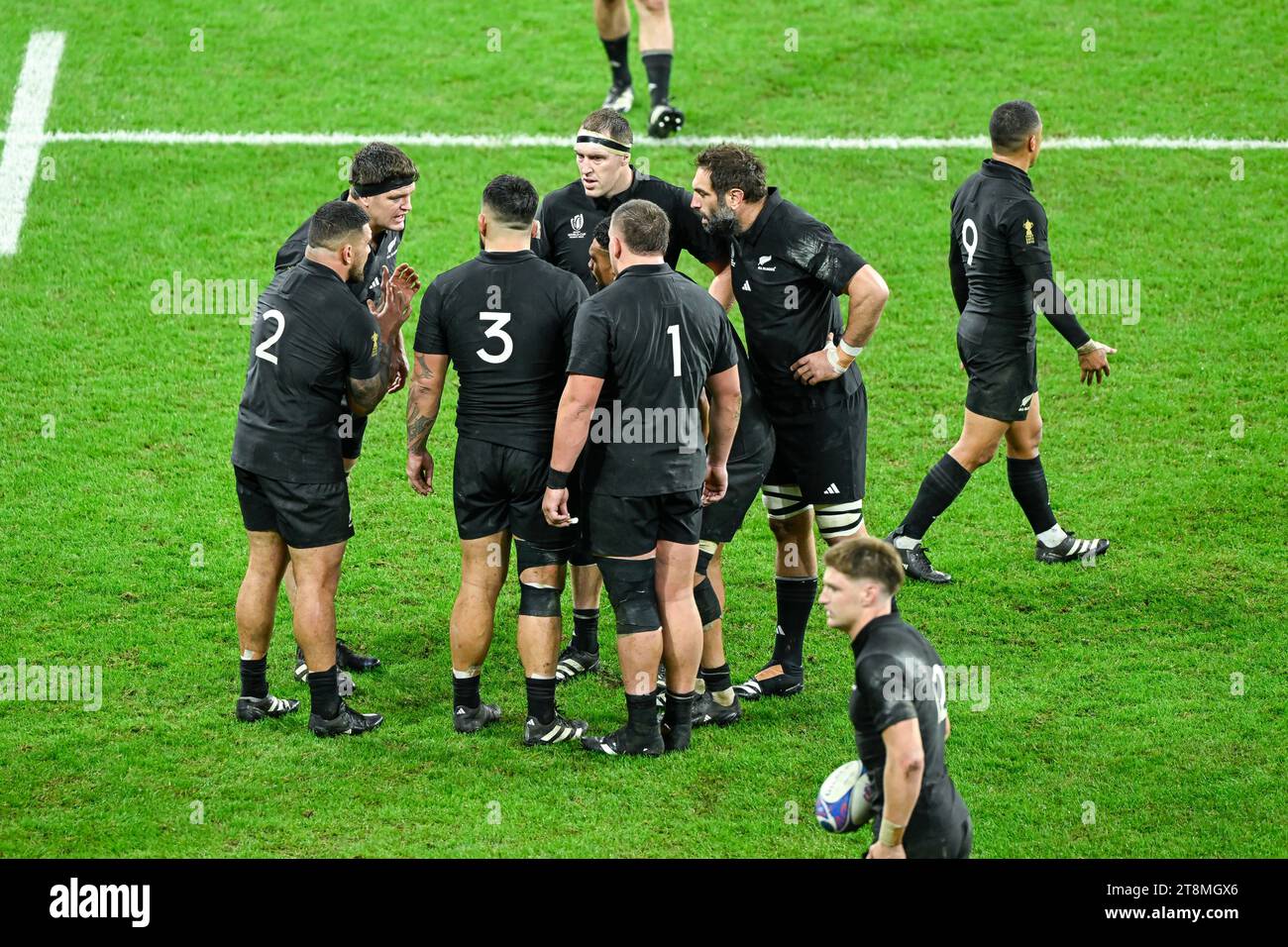 Sam Whitelock Brodie Retallick and Scott Barrett during the Rugby union ...