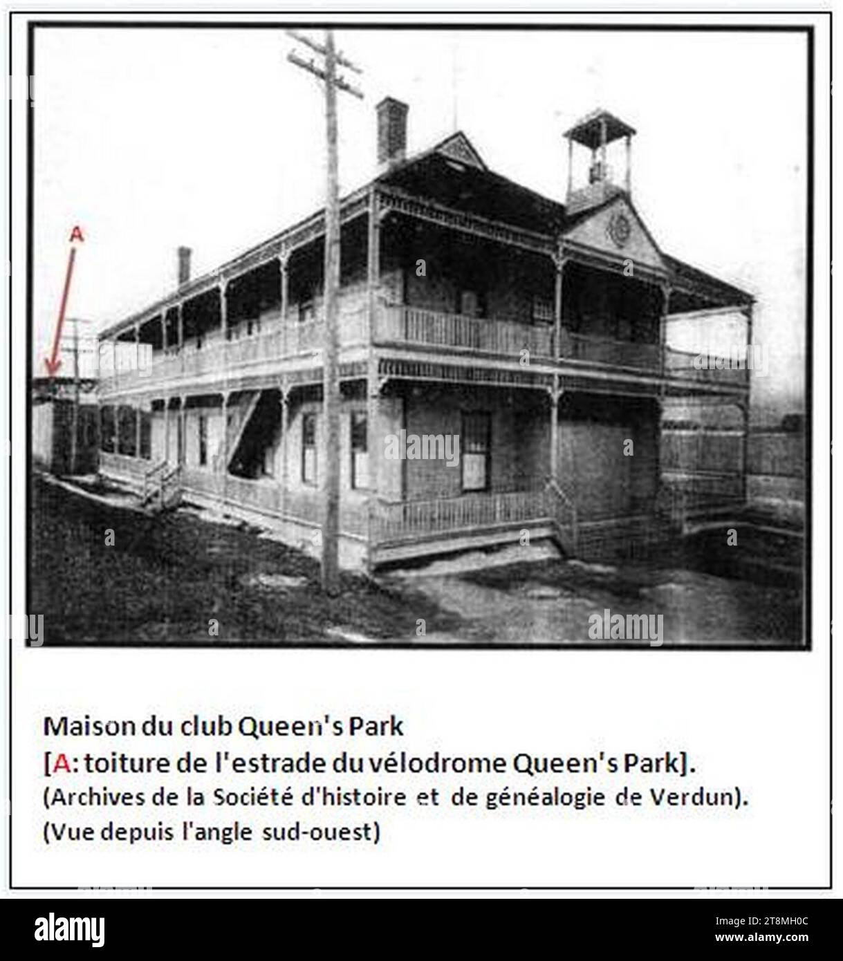 VelodromeQP,Fig.3F, maison club Queen's Park,photo,1899 Stock Photo - Alamy