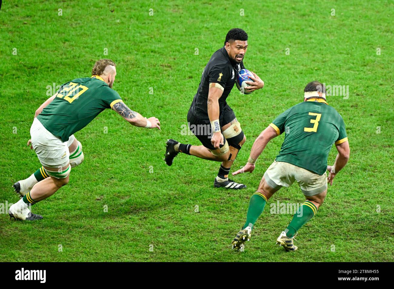 Ardie Savea during the Rugby union World Cup XV RWC final match South Africa Springboks VS New ...