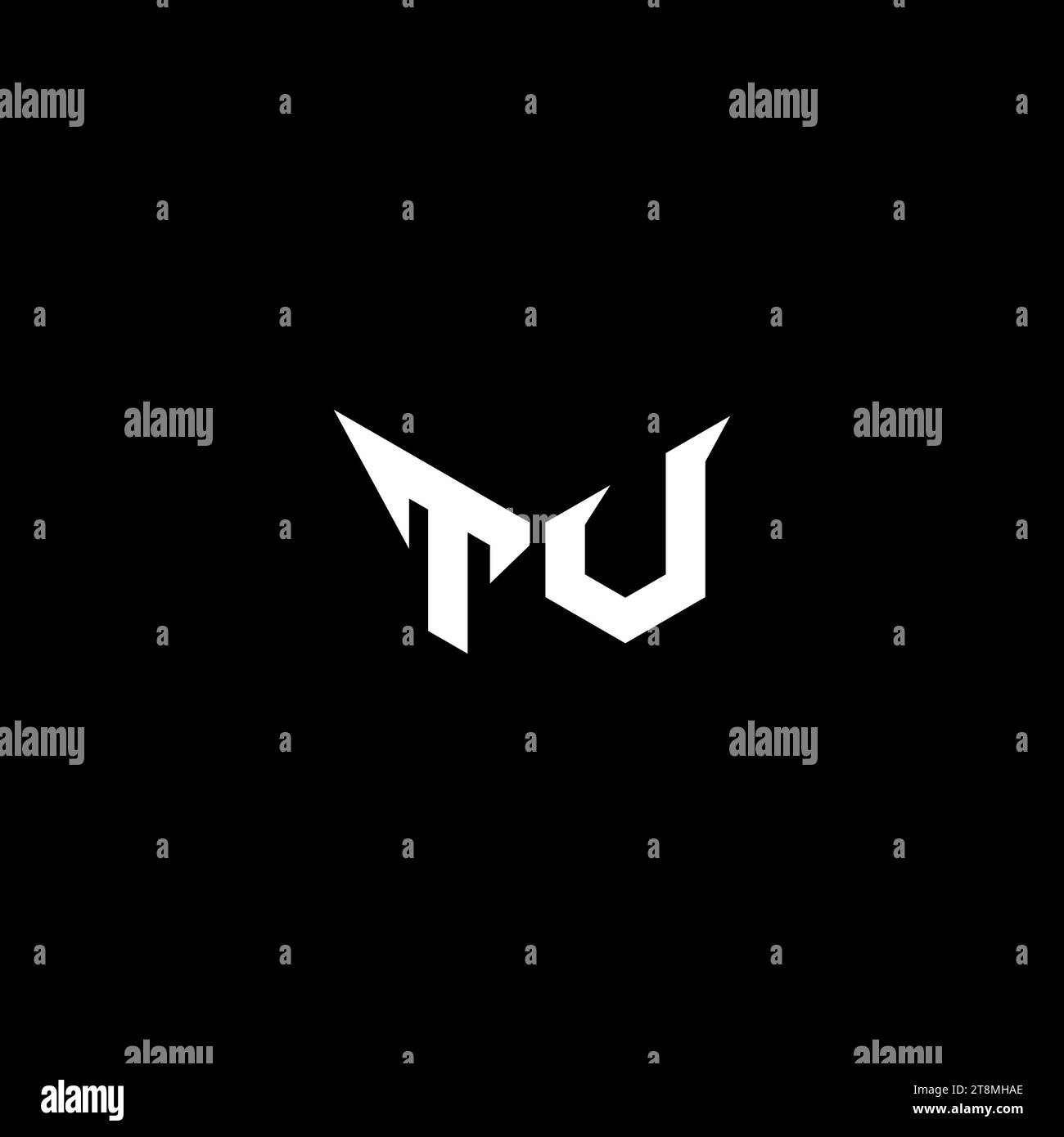 TV Premium emblem logo initial esport and gaming design concept Stock ...