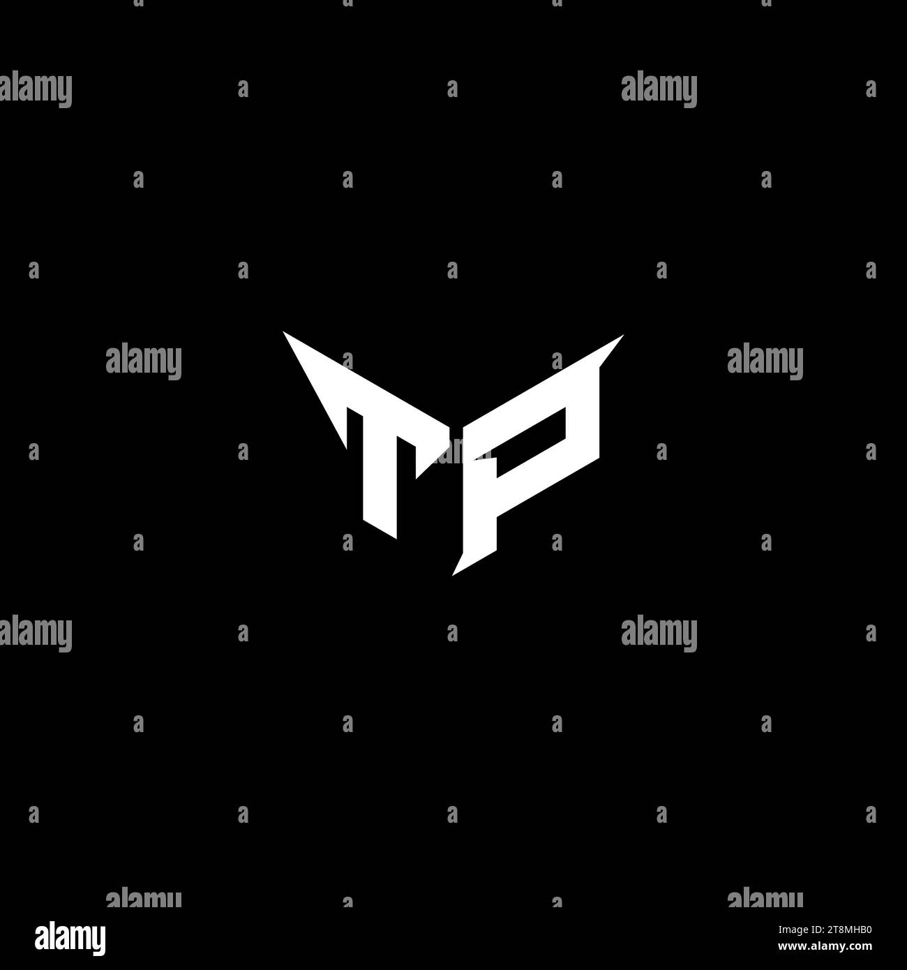 Tp gaming logo Black and White Stock Photos & Images - Alamy