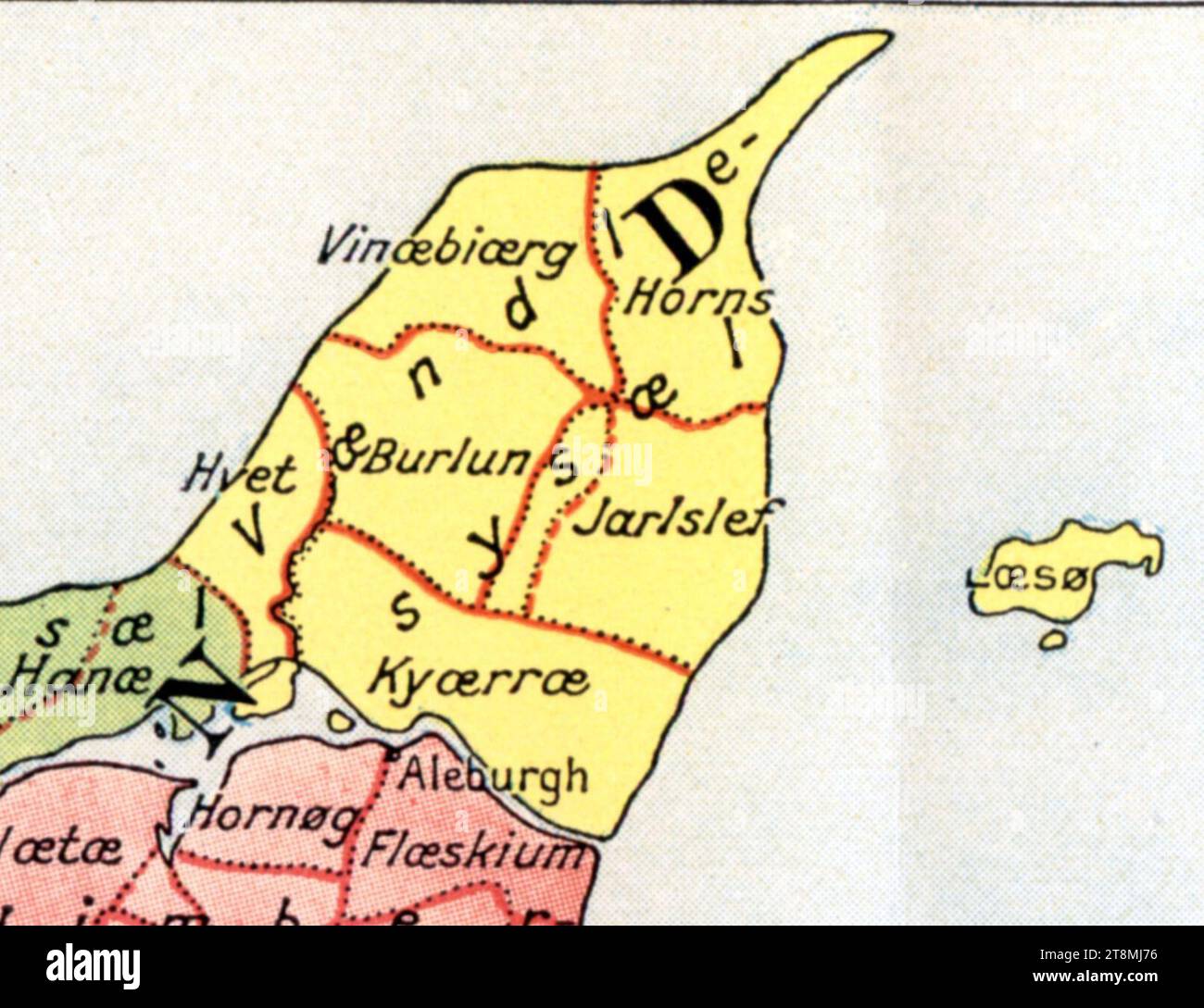 Vendsyssel of denmark in medieval times (cropped Stock Photo - Alamy