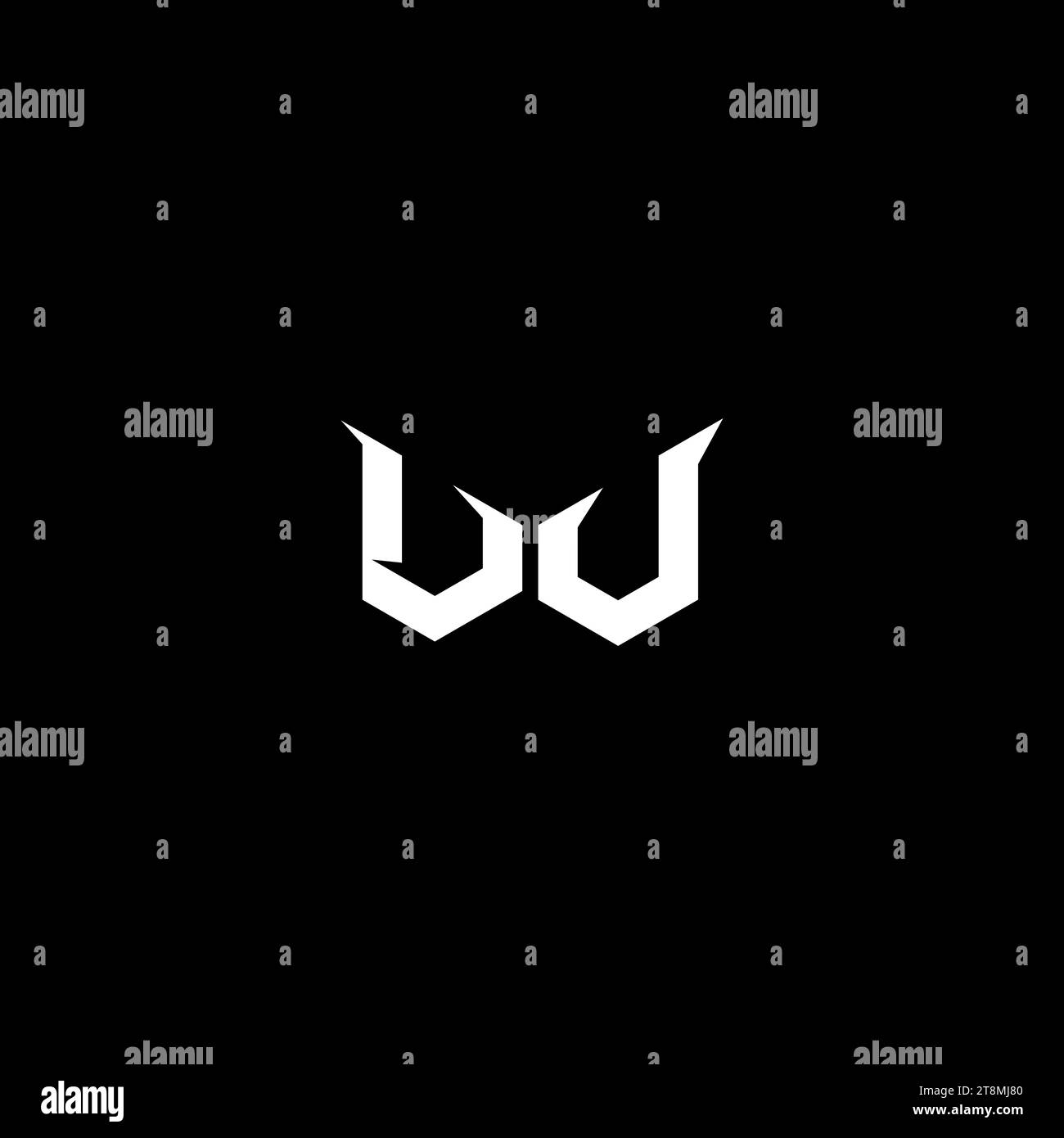 Vv gaming logo Black and White Stock Photos & Images - Alamy