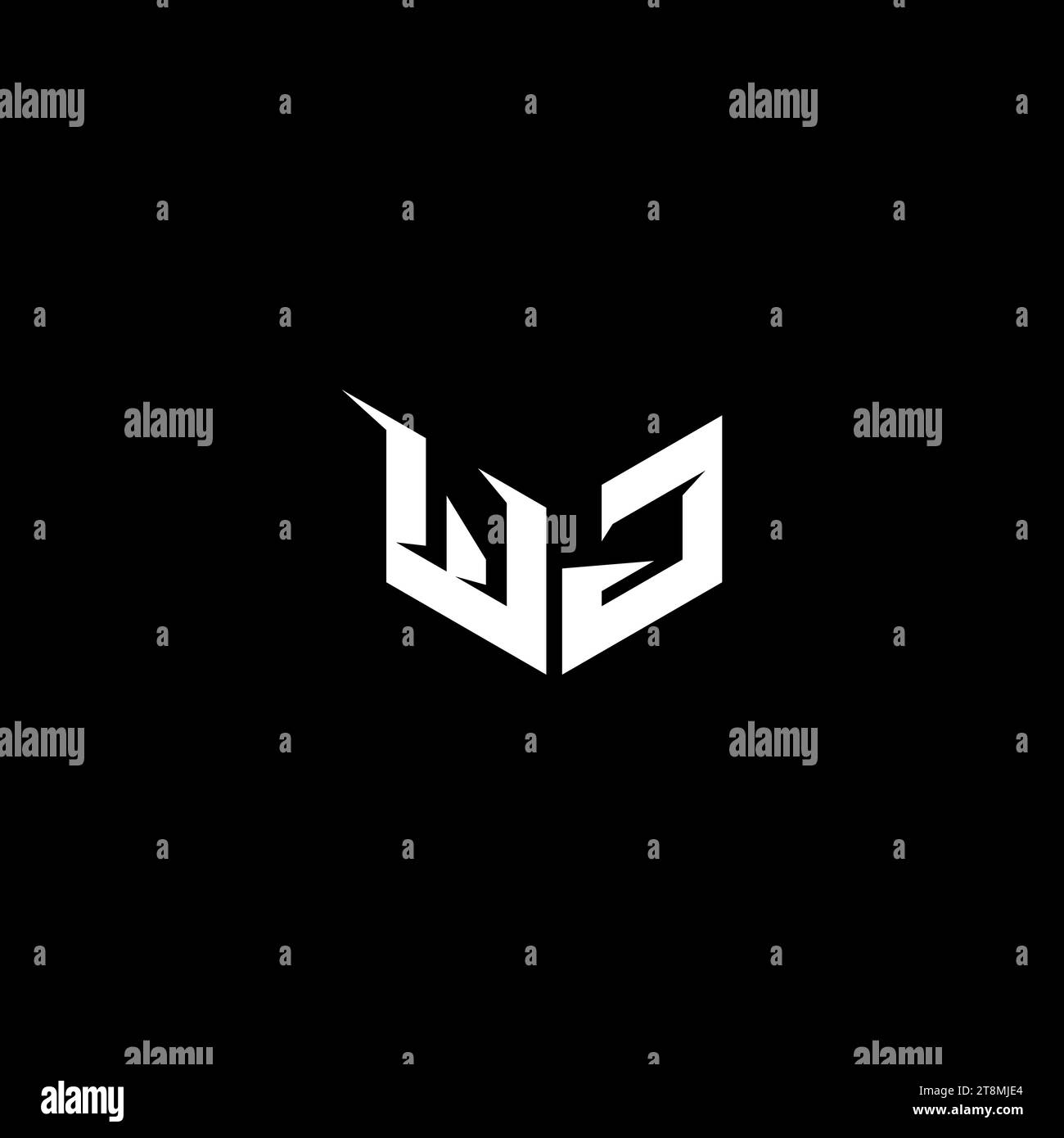 Wj gaming logo hi-res stock photography and images - Alamy