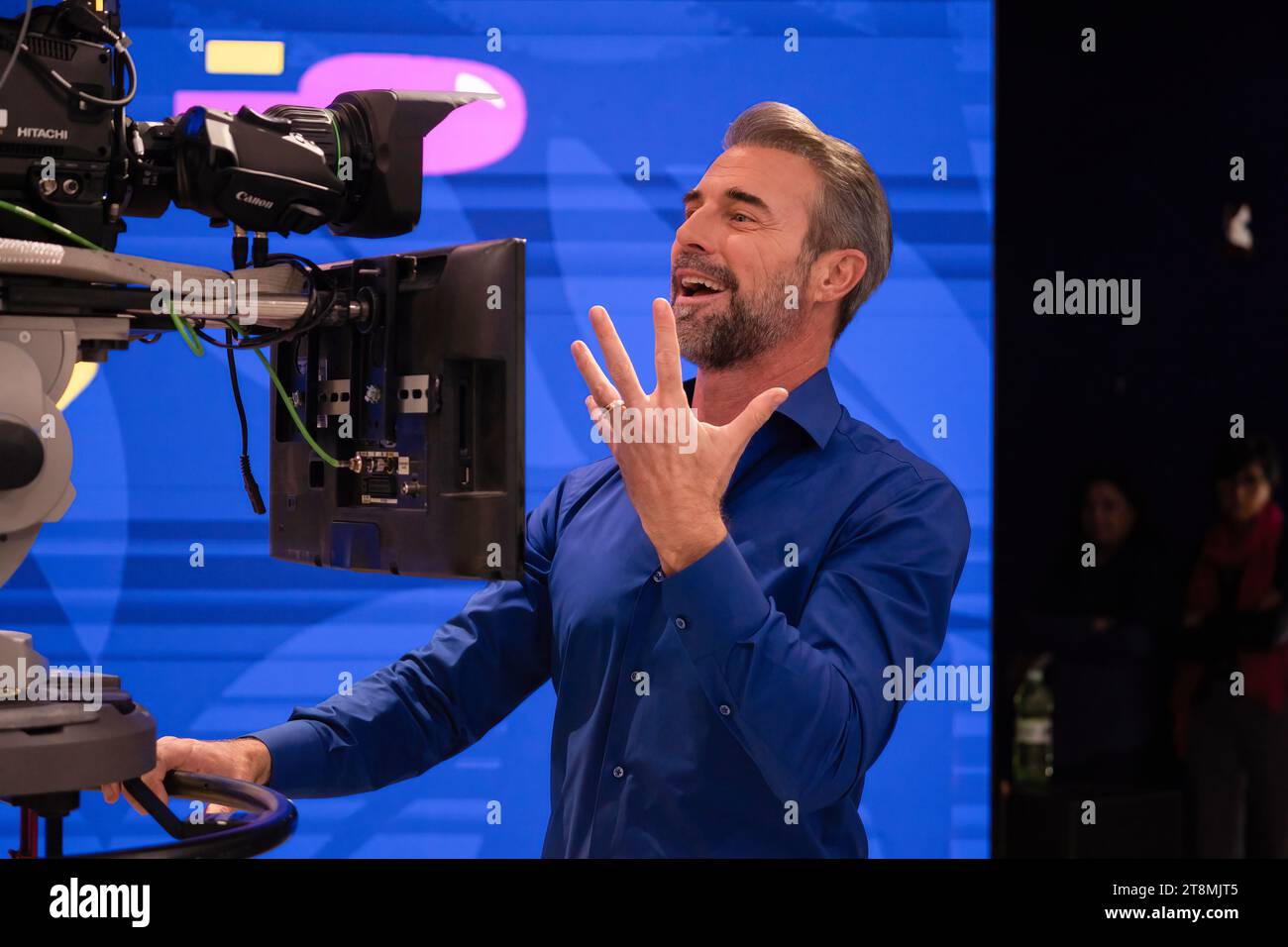 Flavio Montrucchio, the famous Italian actor, presents the TV show ...