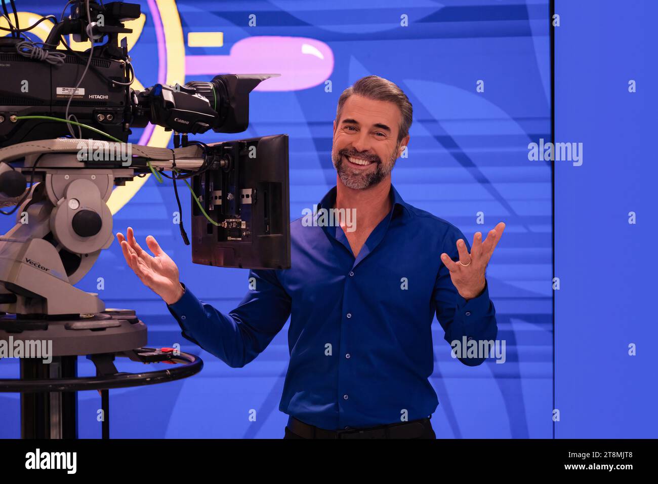 Flavio Montrucchio, the famous Italian actor, presents the TV show ...