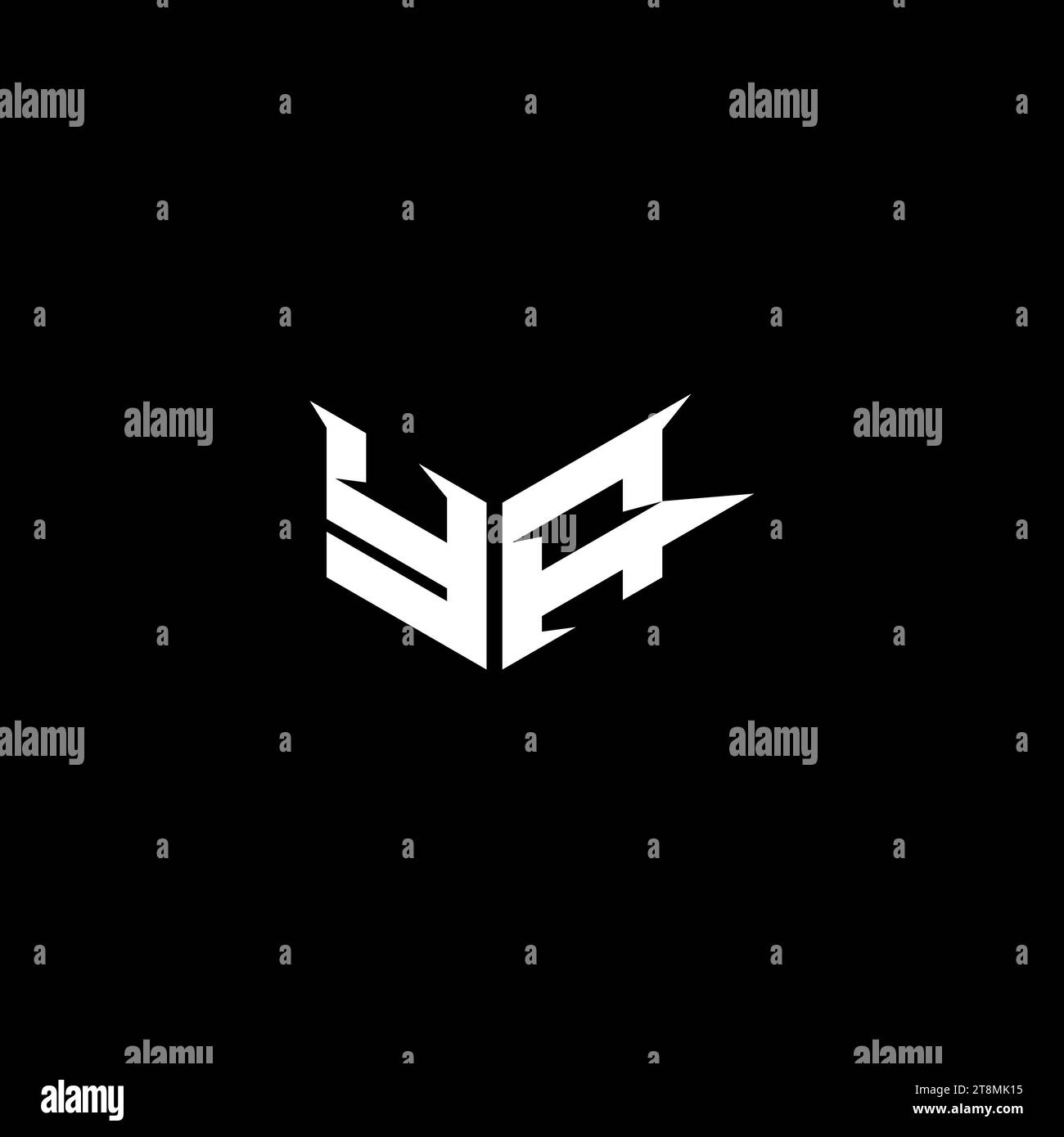 YA Premium emblem logo initial esport and gaming design concept Stock ...