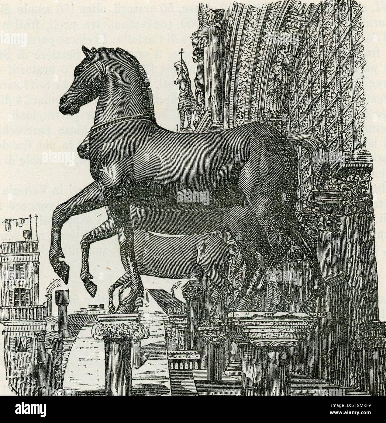 Venezia Basilica di S Marco cavalli in bronzo Stock Photo - Alamy