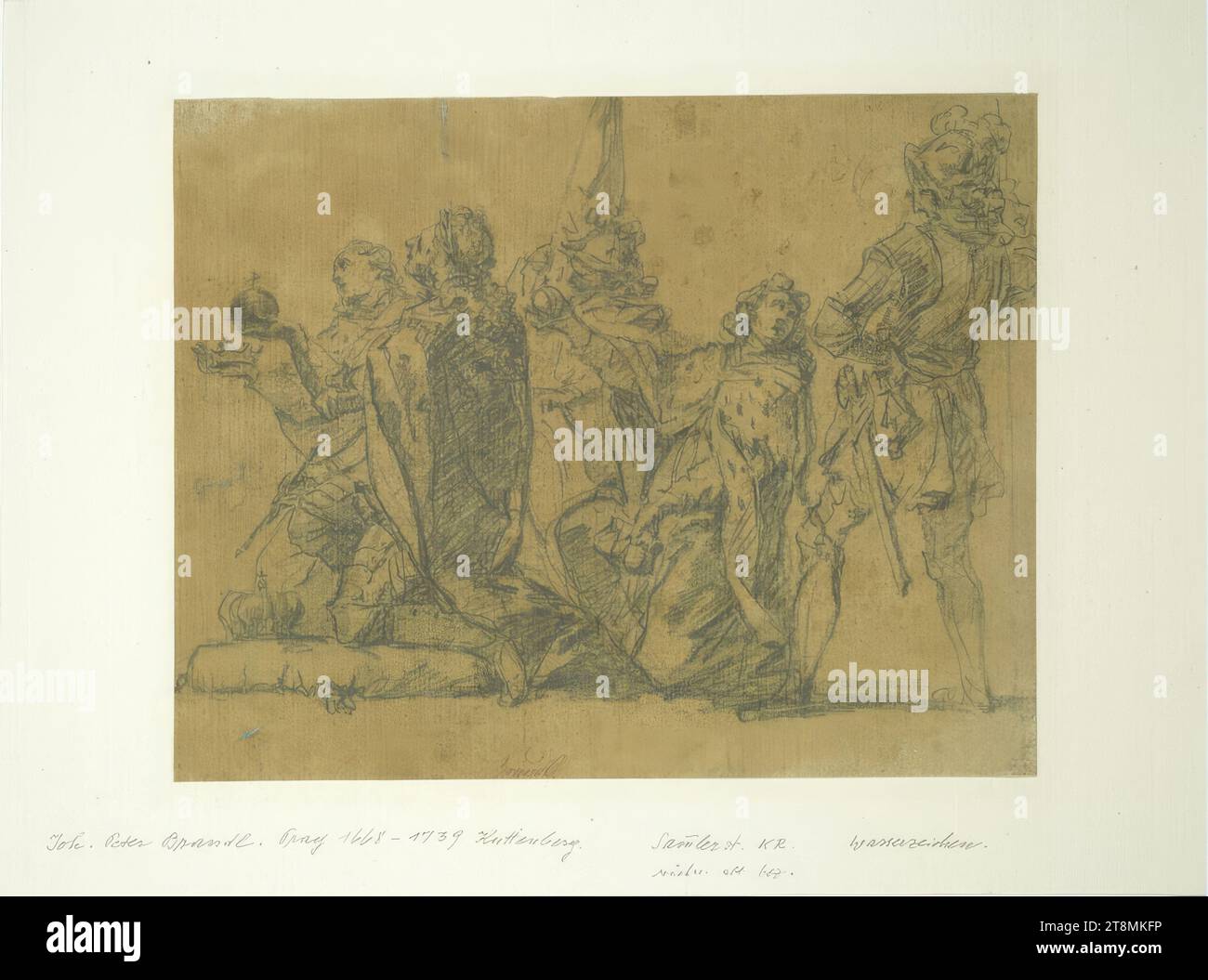 Presentation of the coronation insignia, Peter Brandl (Prague 1668 ...