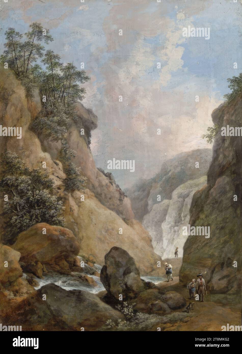 Mountain gorge near Schottwien (Haydbacher Graben), 1782, Johann ...