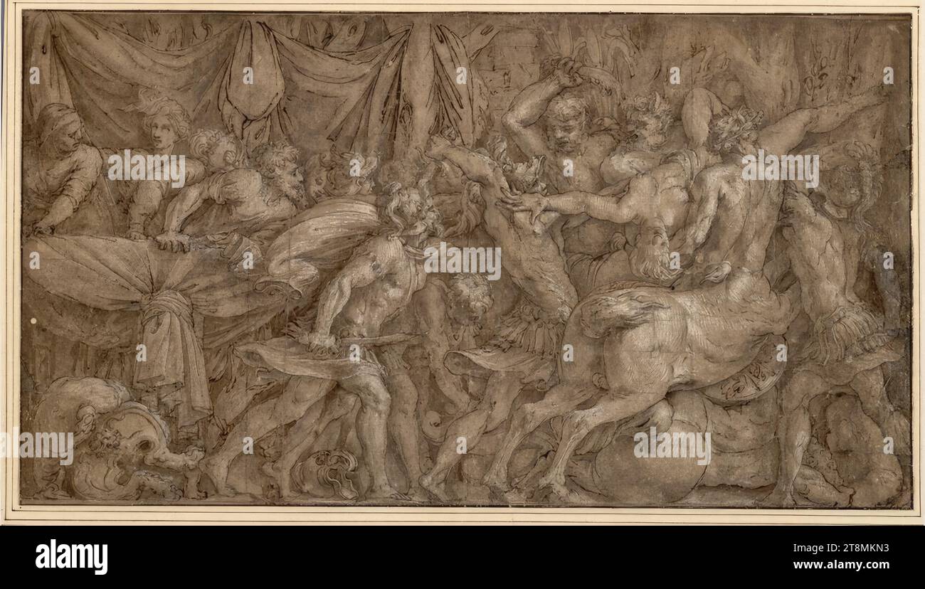 Battle of the Centaurs and Laphites, Piero Buonaccorsi called Perino ...
