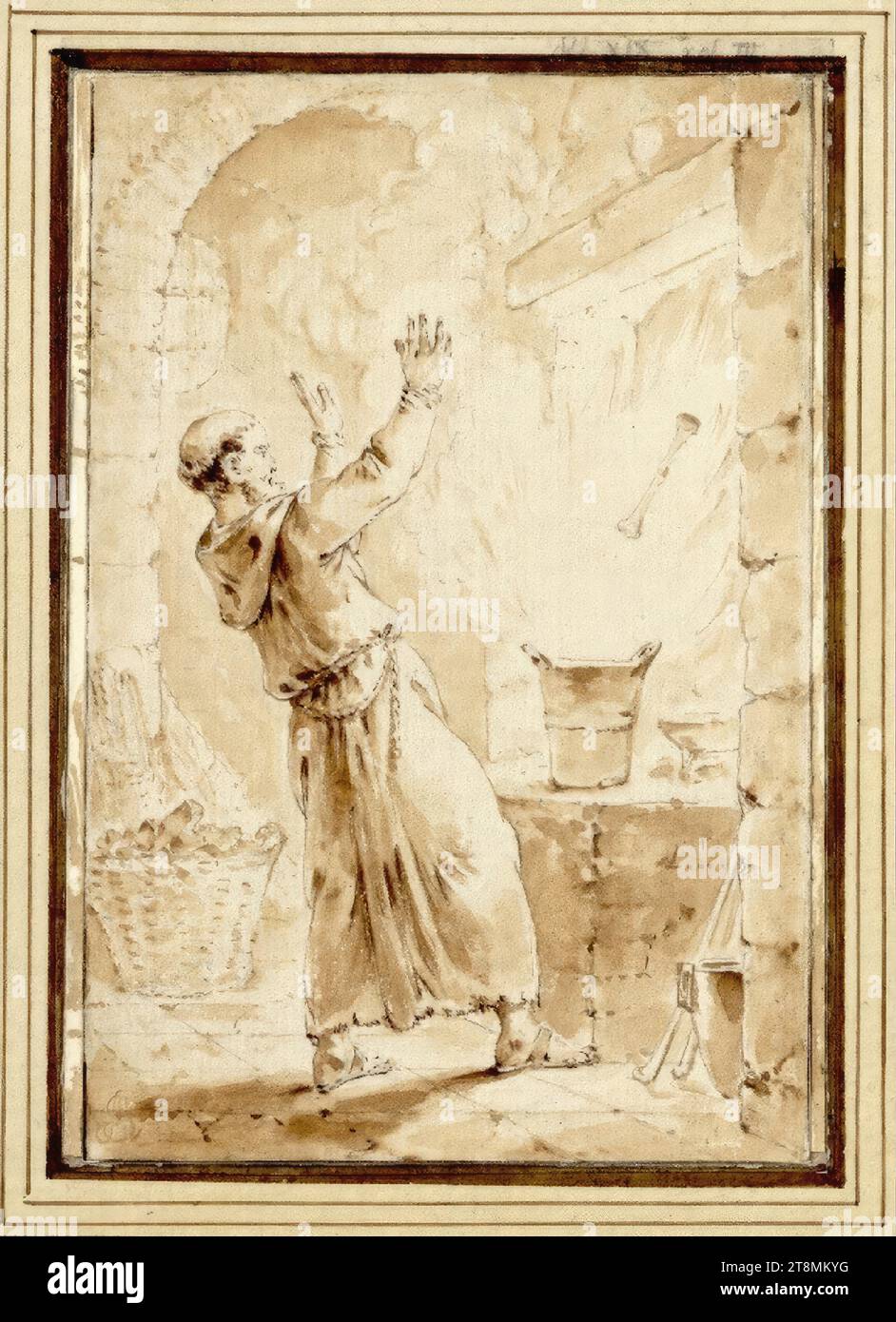 Monk schwarz invents gunpowder hi-res stock photography and images - Alamy