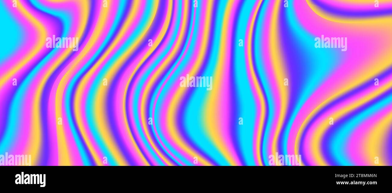 Psychedelic iridescent background. Bright neon holographic wallpaper ...