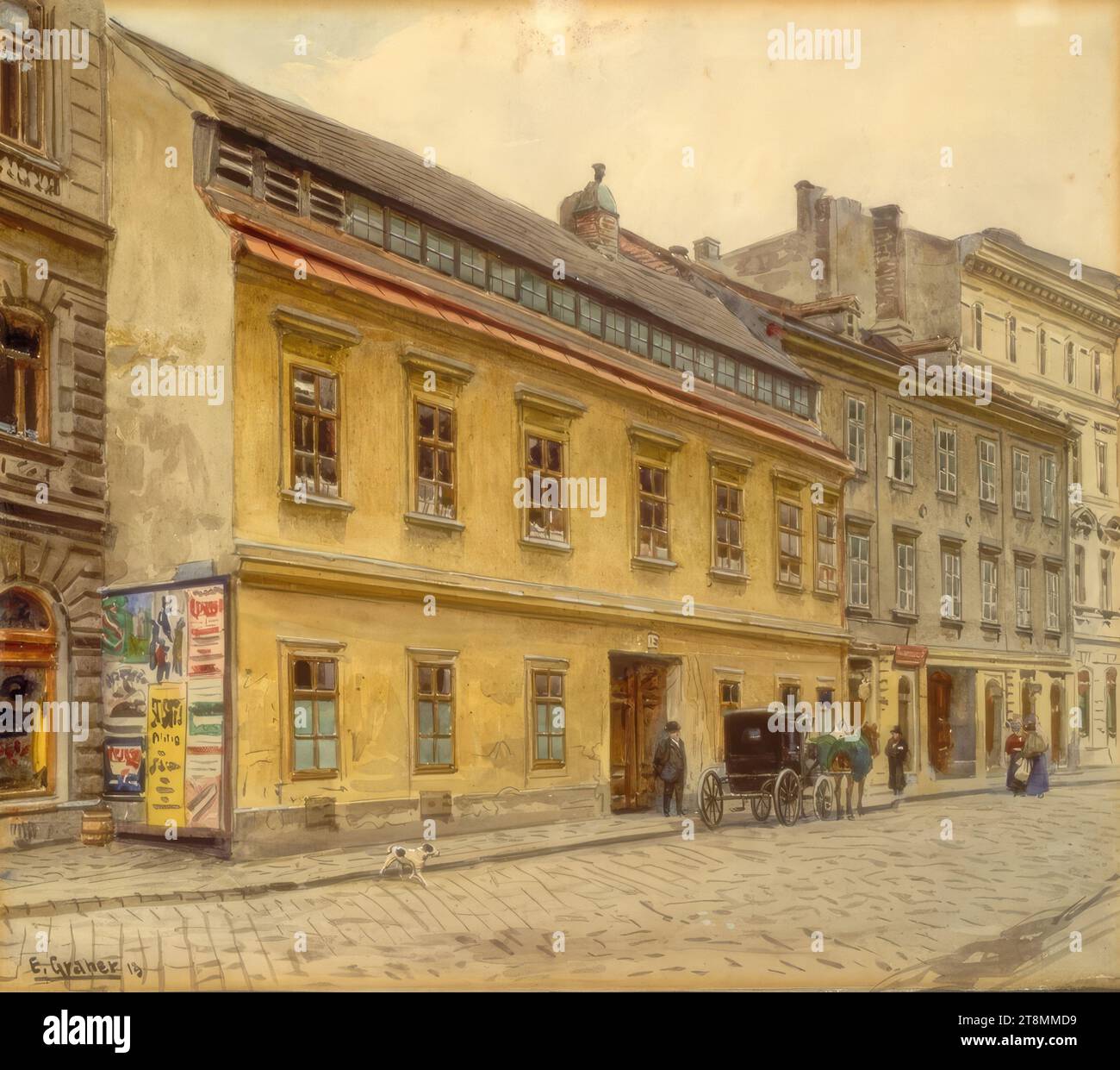 Motif from Old Vienna, Ernst Graner (Werdau 1865 - 1943 Vienna), 1913 ...