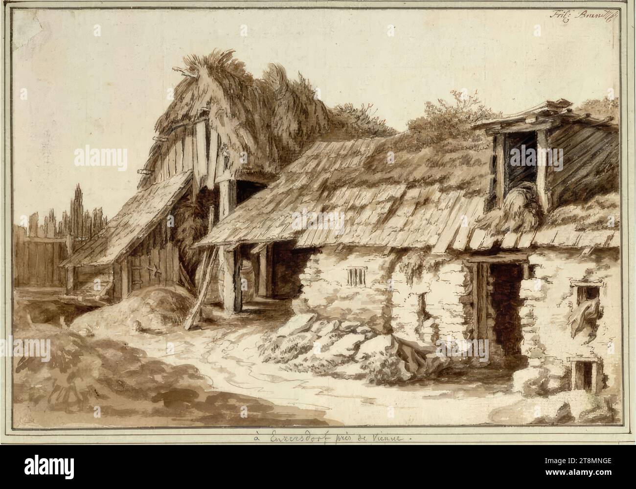 Farm zu Enzersdorff, Friedrich August Brand (Vienna 1735 - 1806 Vienna ...