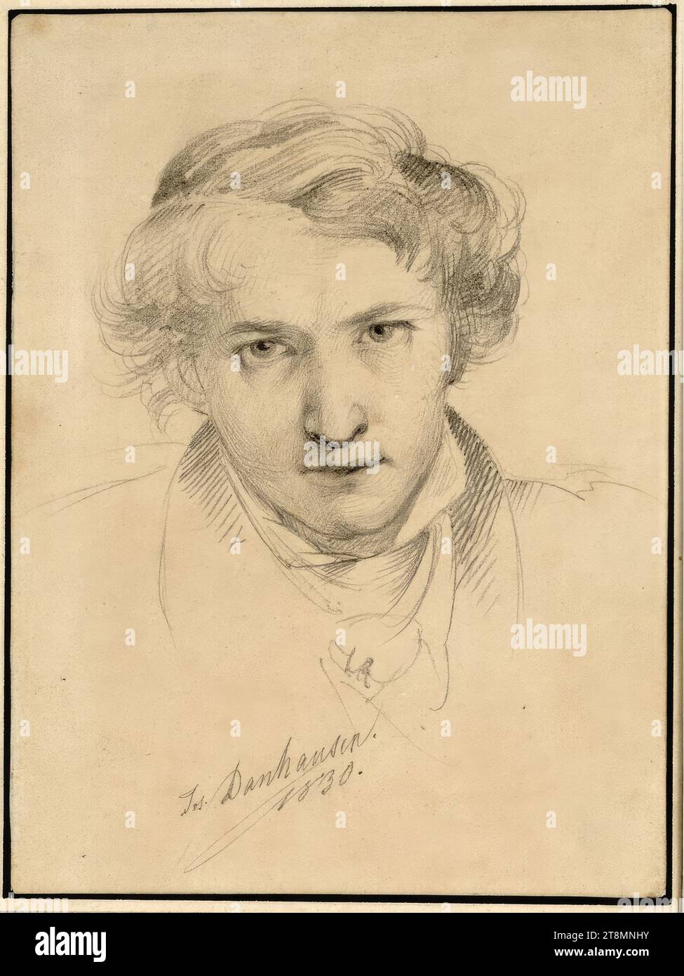 Self-portrait, Josef Danhauser (Vienna 1805 - 1845 Vienna), 1830 ...