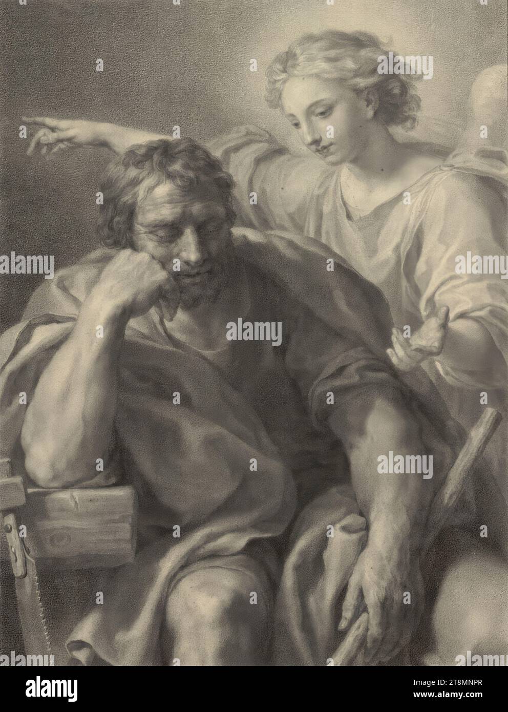 dream of st Joseph, Joseph Eißner (Vienna 1788 - 1861 Vienna), original ...