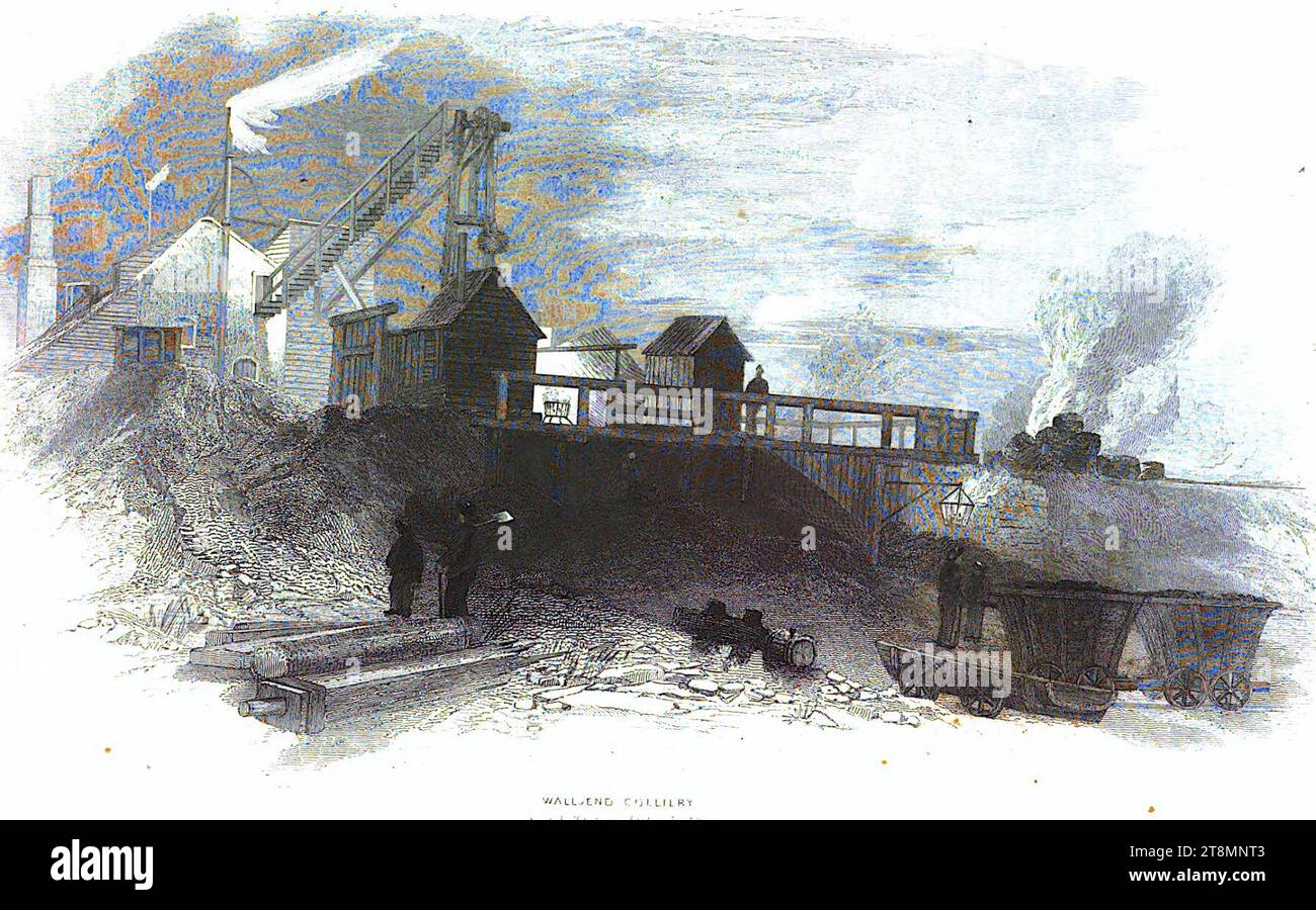 Vent at Wallsend Colliery Stock Photo - Alamy