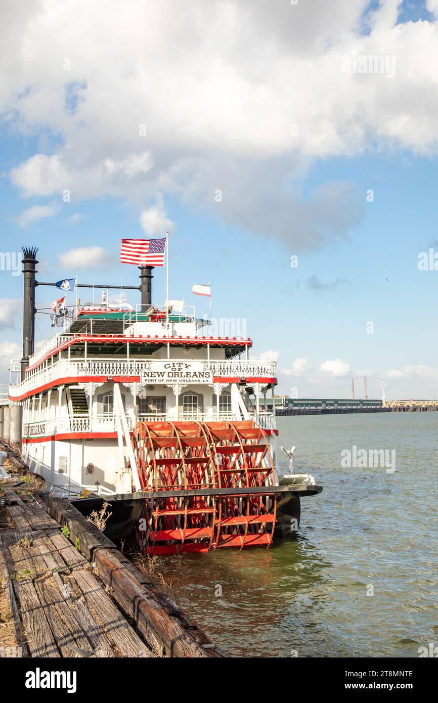 New Orleans, USA - October 24, 2023: Steamboat city of new orleans at ...