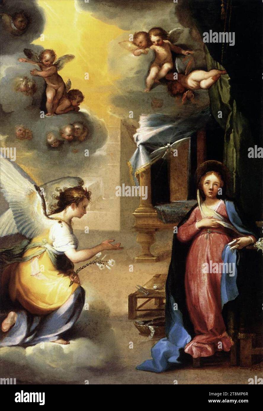 Ventura Salimbeni - The Annunciation Stock Photo - Alamy