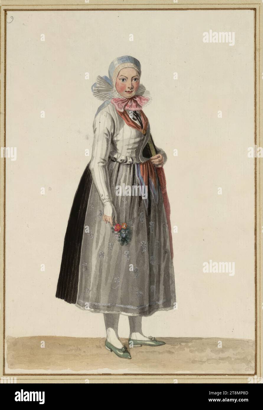 Wendish girl, going to church', Samuel Gränicher (Zofingen (Bern) 1758 ...