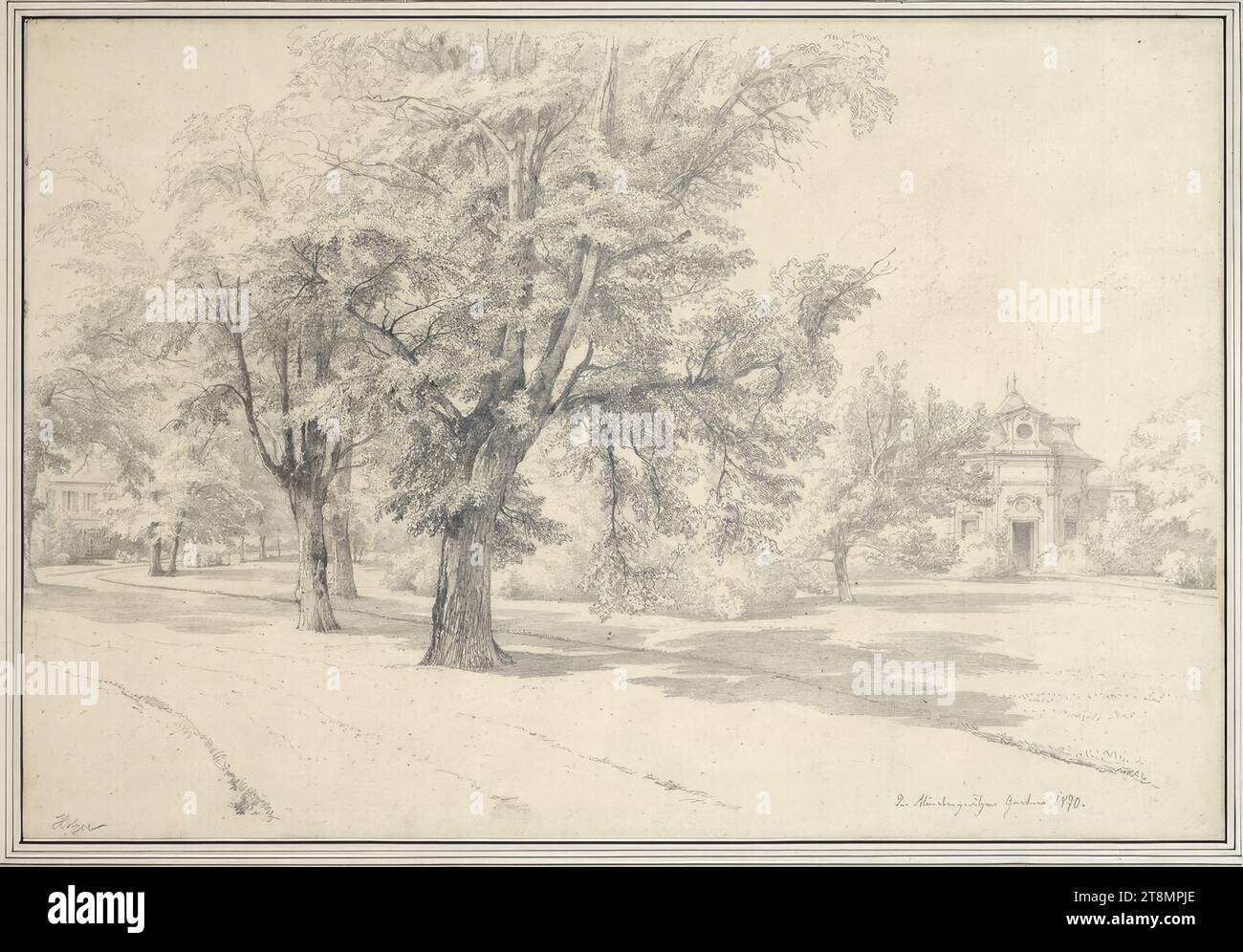 Munchgratz garden 1870 hi-res stock photography and images - Alamy