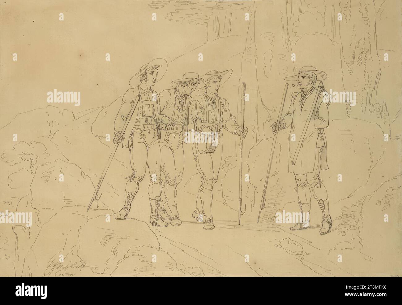 Four styrian forest workers hi-res stock photography and images - Alamy