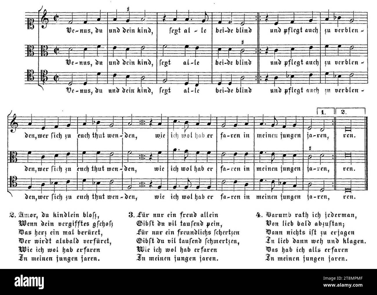 Venus du und dein Kind (Regnart, ed. Eitner Stock Photo - Alamy