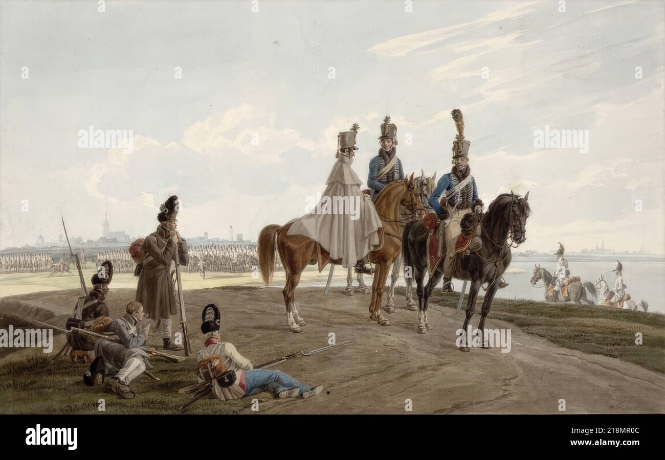 Austrian grenadiers and hussars, Wilhelm Alexander Wolfgang von Kobell ...