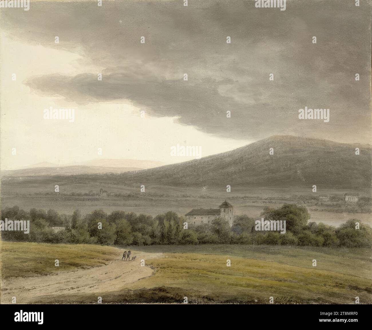 Landscape with castle, Joseph Mössmer (Vienna 1780 - 1845 Vienna ...