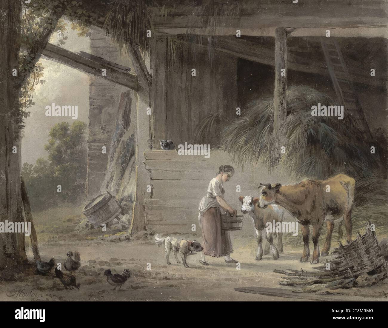 Calf drawing hi-res stock photography and images - Alamy