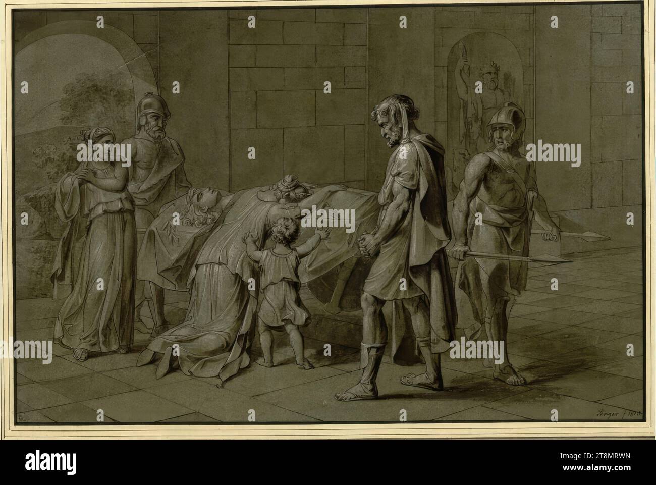 Ten subjects of the Table de Bellerophon tirés du 6e chants de l ...