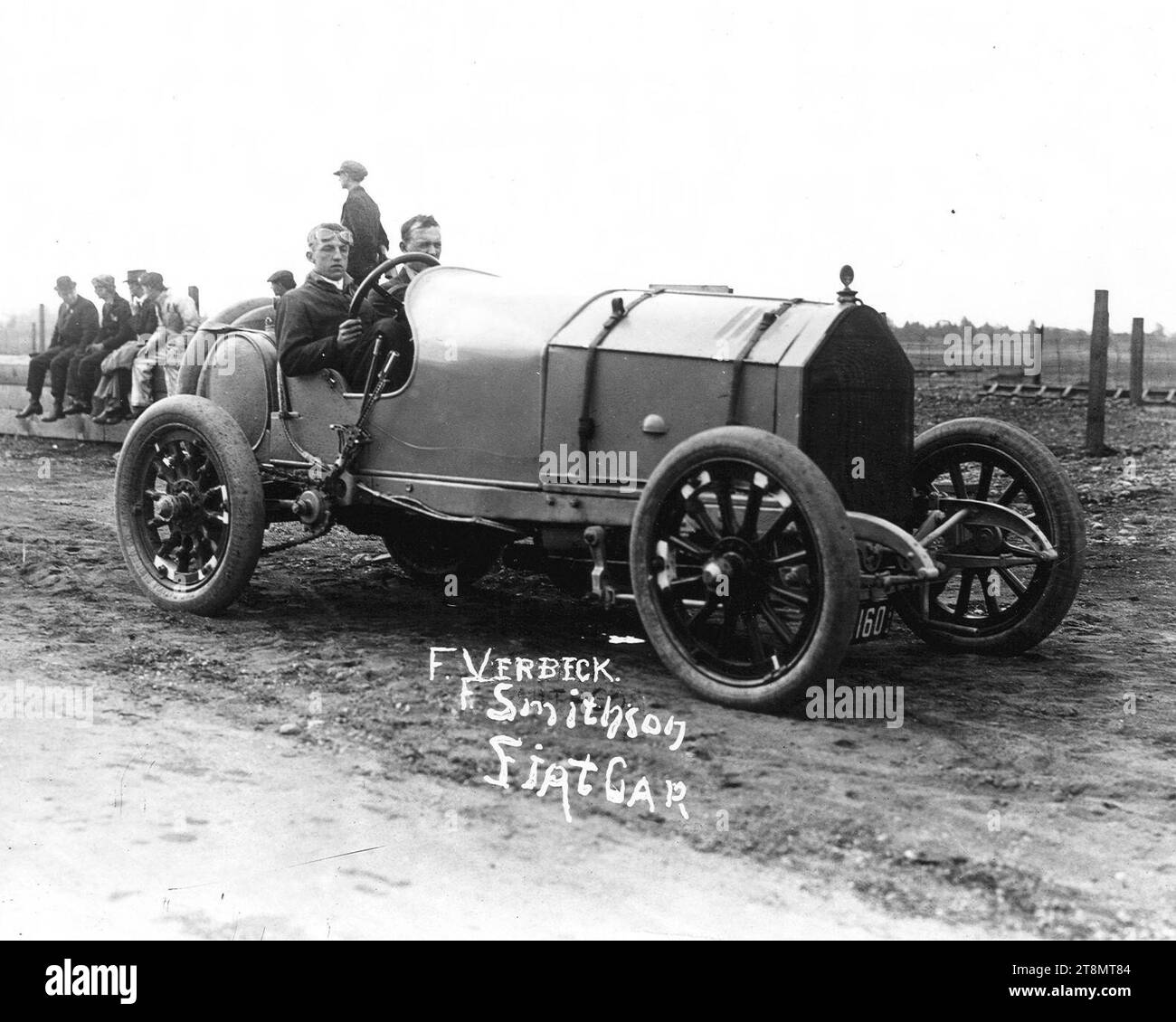 Verbeck and Smithson in Fiat 70 at Tacoma Speedway July 1914 Stock ...