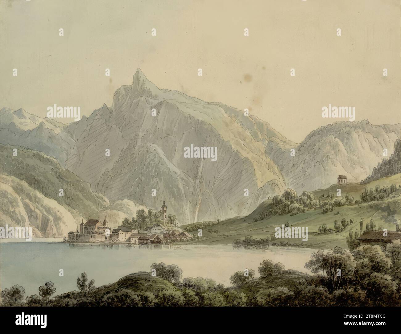 Traunstein, Johann Josef Schindler (St. Pölten 1777 - 1836 Vienna ...