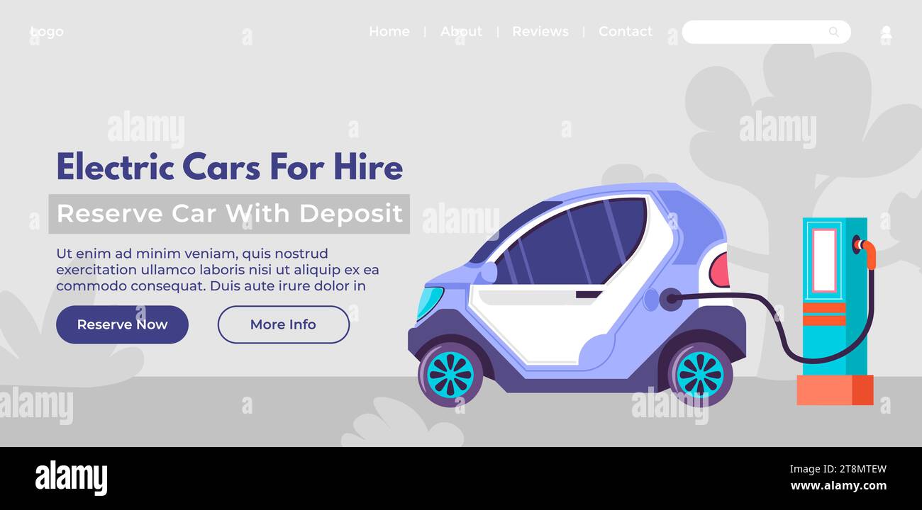 Charging electric car driver Stock Vector Images - Alamy