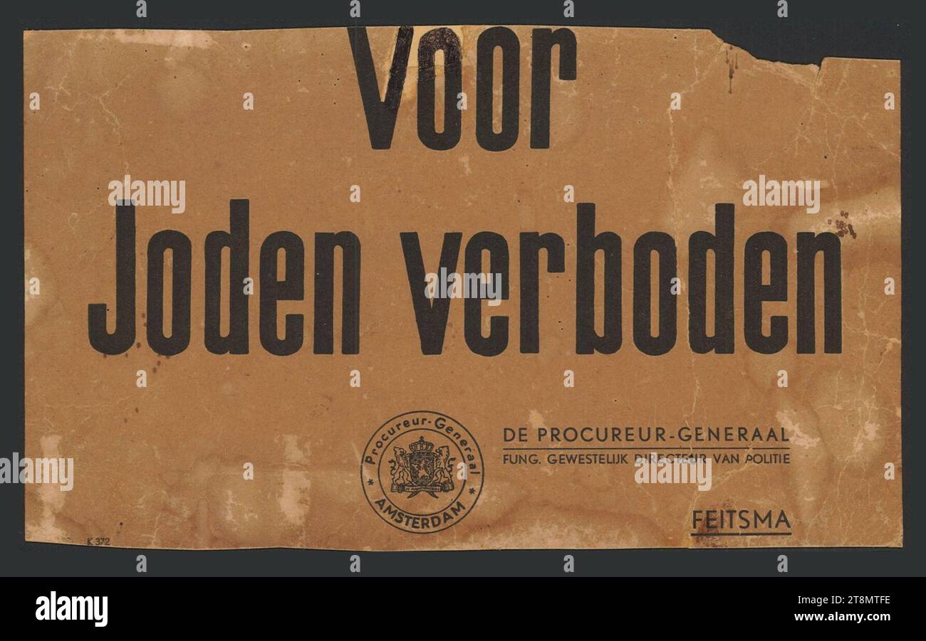 Voor joden verboden hi-res stock photography and images - Alamy