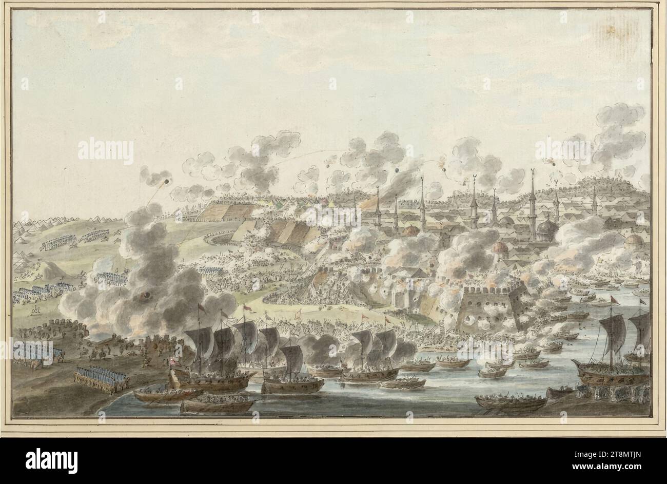 The storming and destruction of Ismajil in the (today Ukrainian) Danube ...