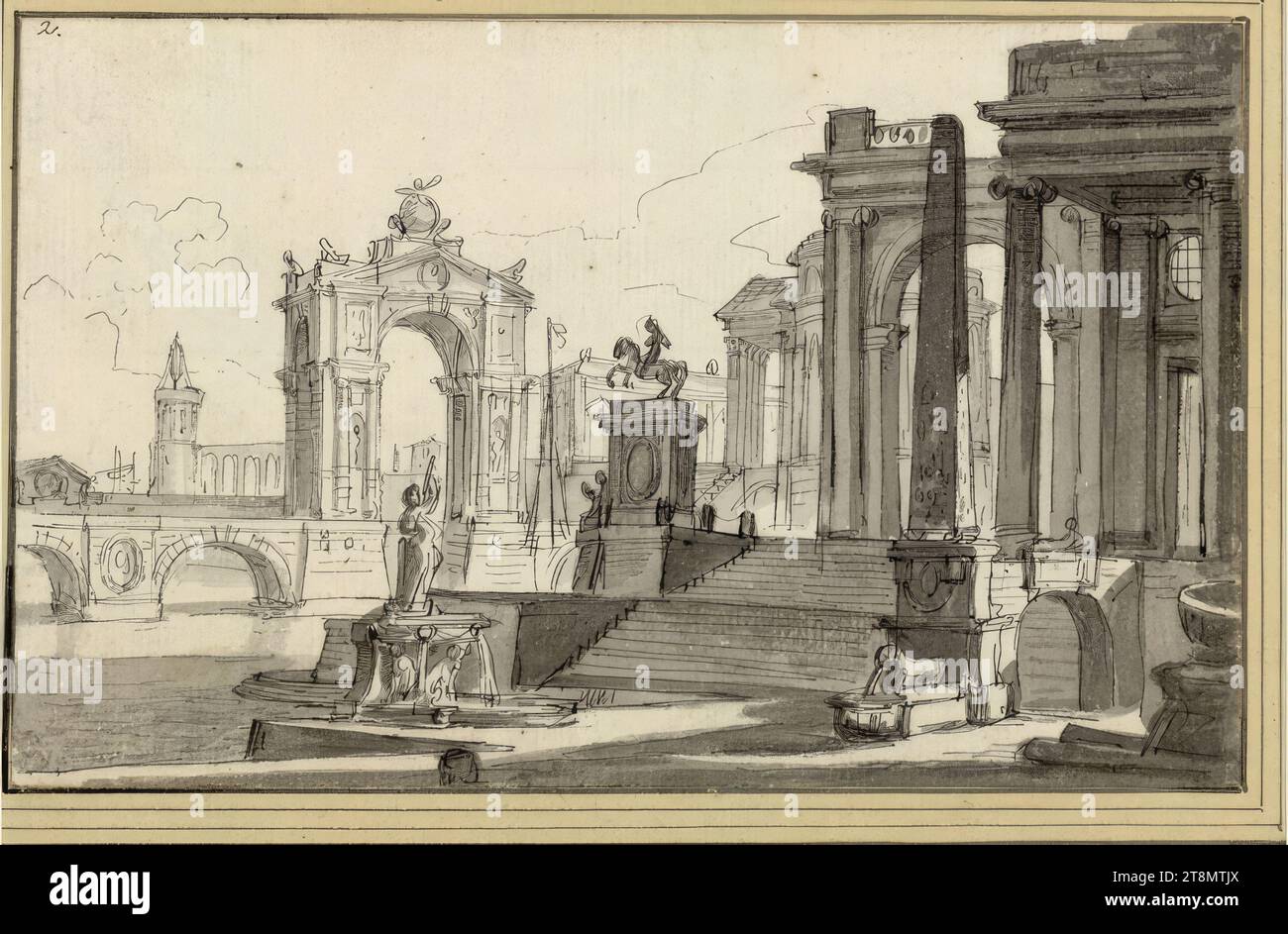 One of twelve representative pieces of architecture for theatrical ...