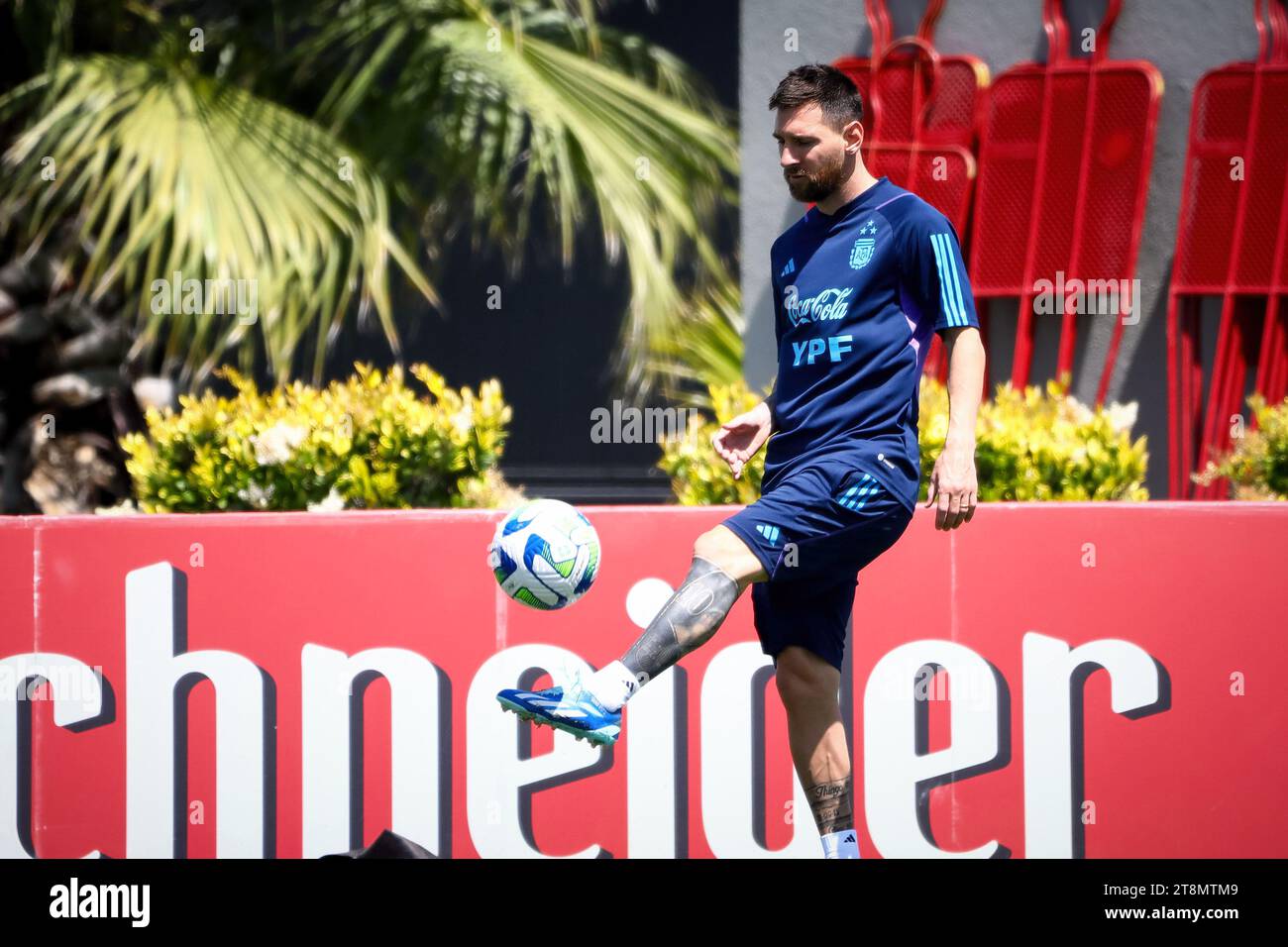 Ezeiza, Argentina. 20th Nov, 2023. Lionel Messi of Argentina seen ...