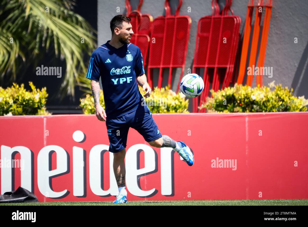 Ezeiza, Argentina. 20th Nov, 2023. Lionel Messi of Argentina seen ...