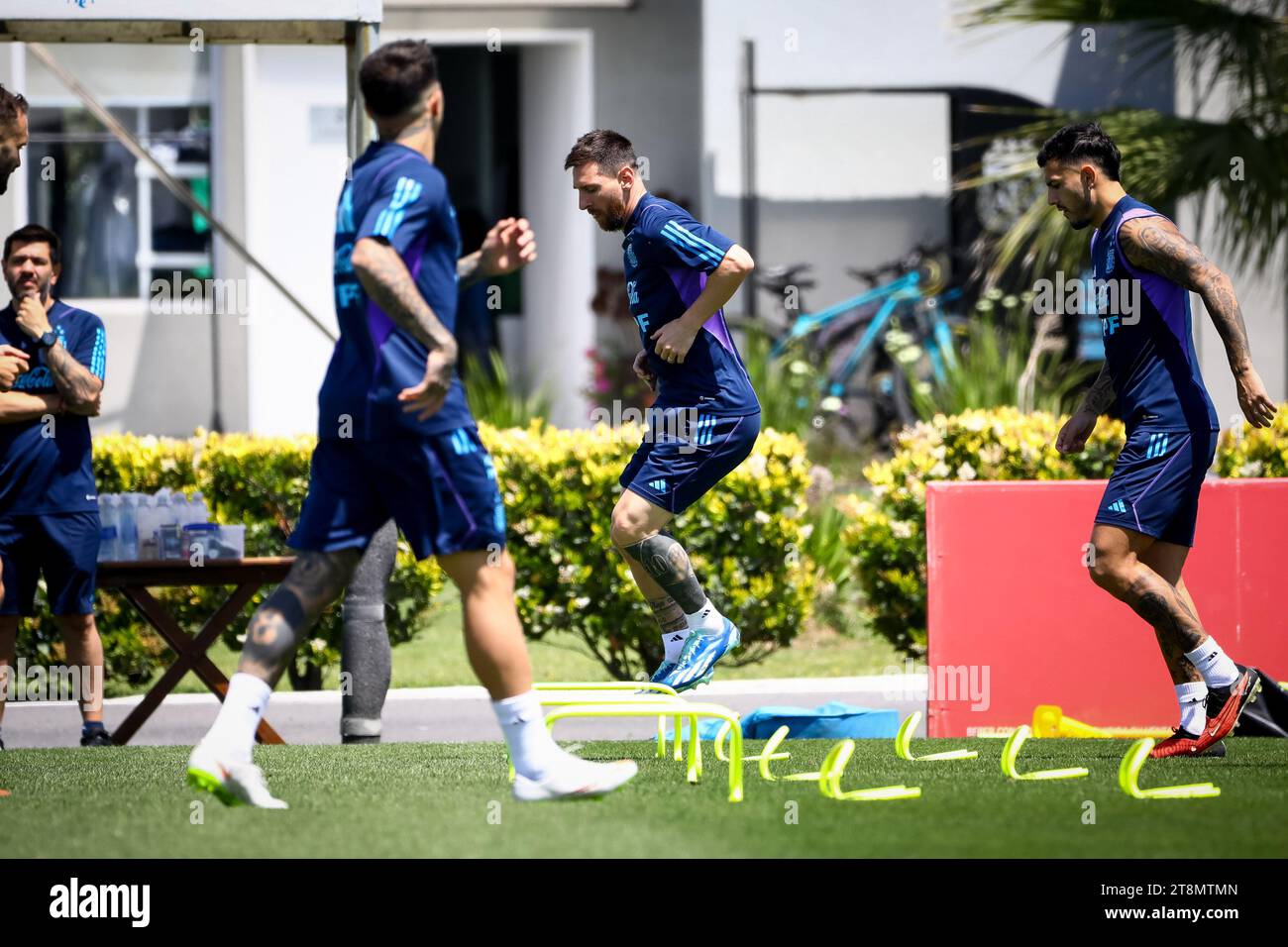 Ezeiza, Argentina. 20th Nov, 2023. Lionel Messi of Argentina seen ...