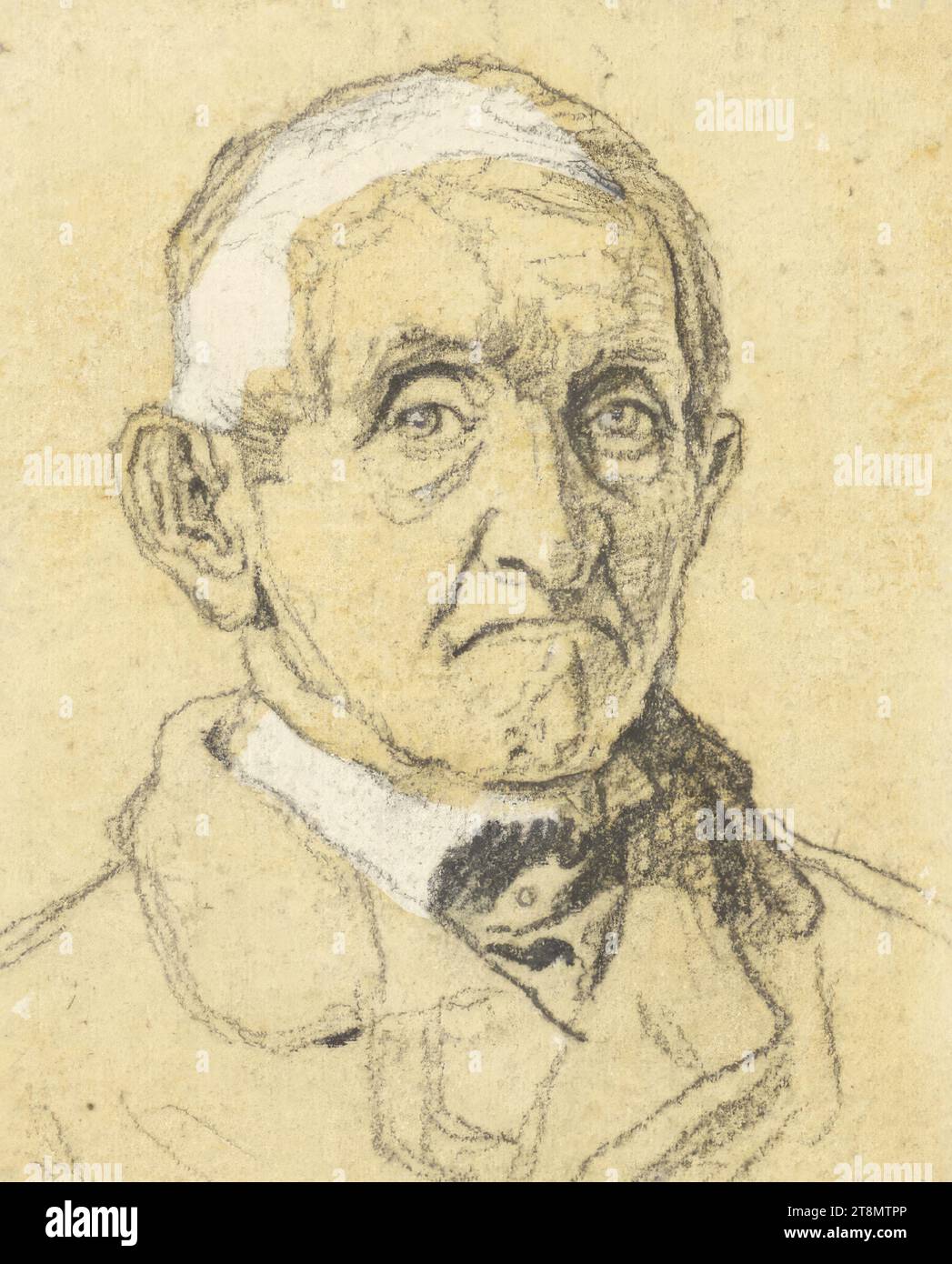 Sketch of a peasant head, Hanuš Johann Peter Paul Schwaiger (Jindřichův ...