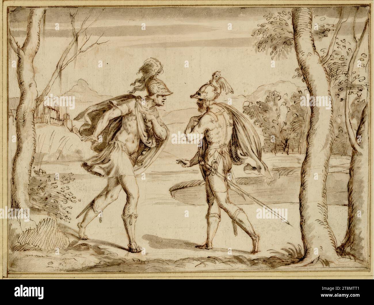 Two warriors facing hi-res stock photography and images - Alamy