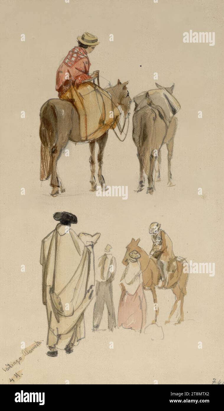 Types of streets in Santiago, Josef Selleny (Vienna 1824 - 1875 ...