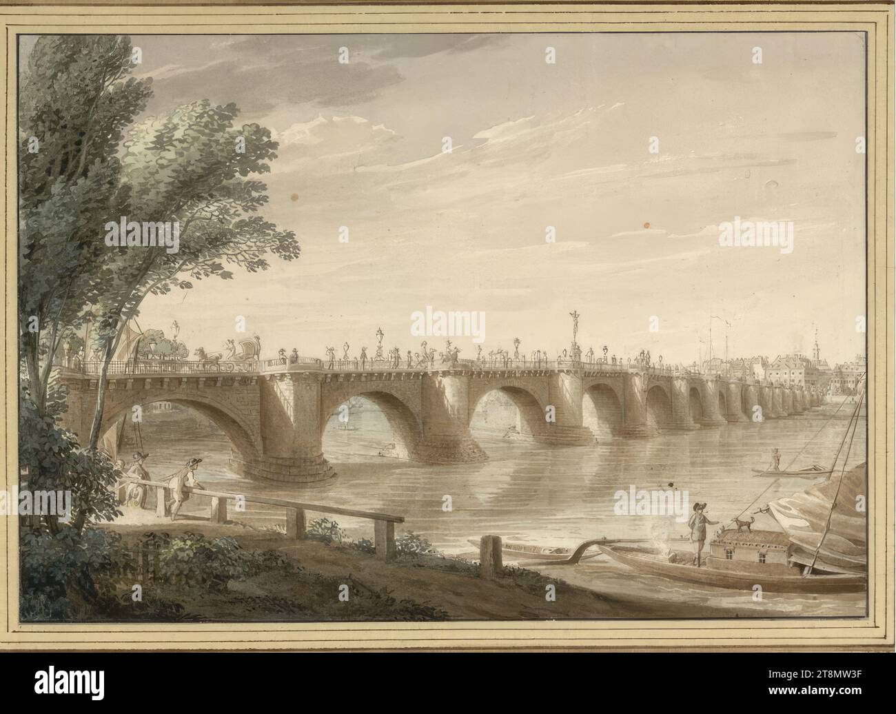 The magnificent bridge with its sixteen arches', Gottlob Friedrich ...