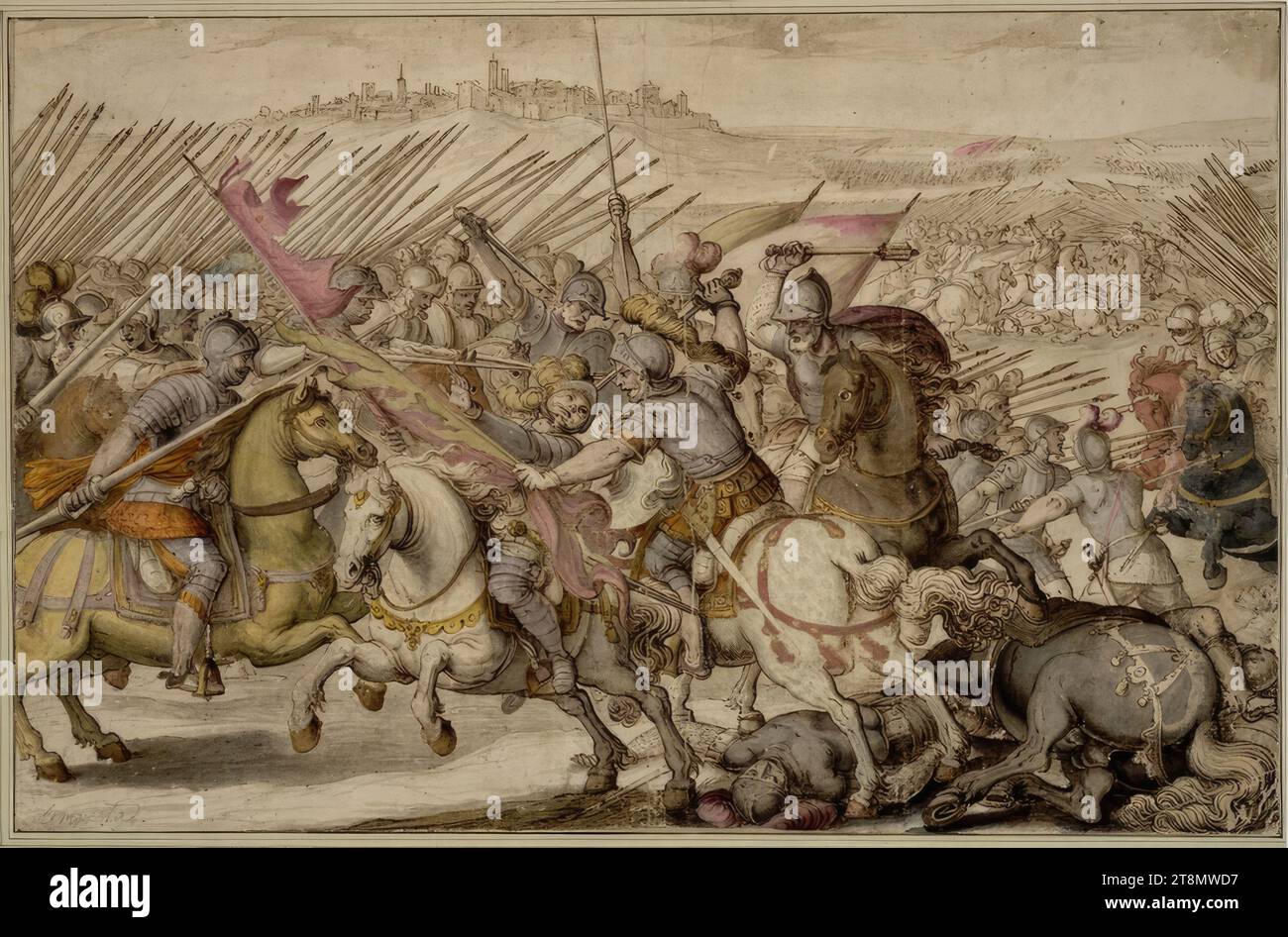 Ancient battle drawing hi-res stock photography and images - Alamy