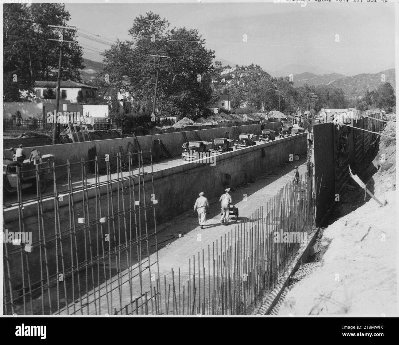 Verdugo Wash. View of Verdugo Wash storm drain looking north between ...
