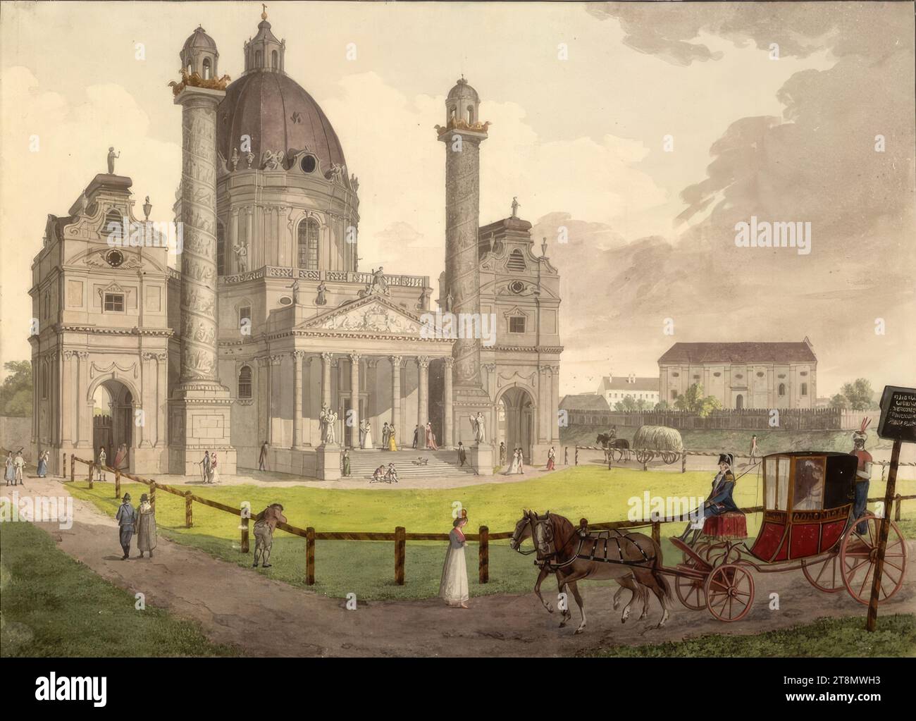 Drawing karlskirche vienna hi-res stock photography and images - Alamy